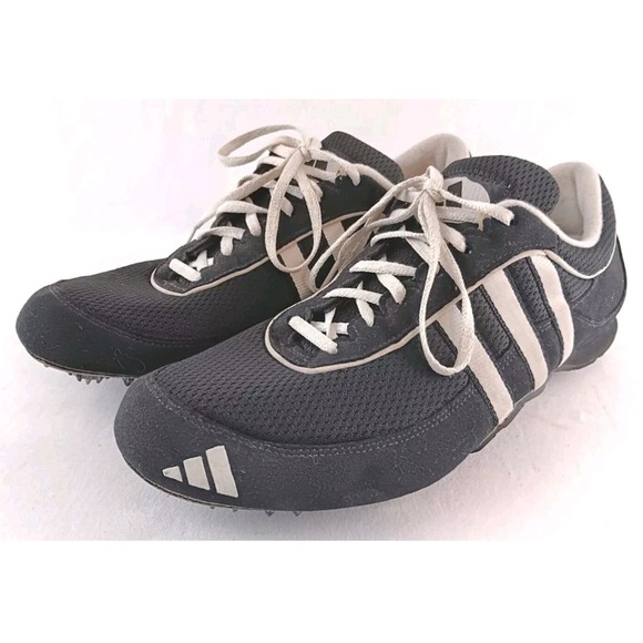 adidas | Shoes | Adidas Track Field Spikes Running Shoes Black White ...